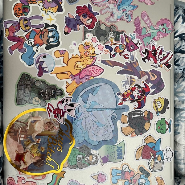 The Amazing Digital Circus TADC Die Cut Vinyl Sticker Sheet - 6.5" X 5. ...