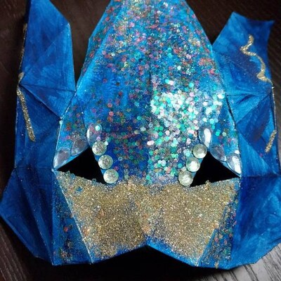 SUN MASK PAPERCRAFT Template, Printable Pdf Pattern for 3D Low Poly ...