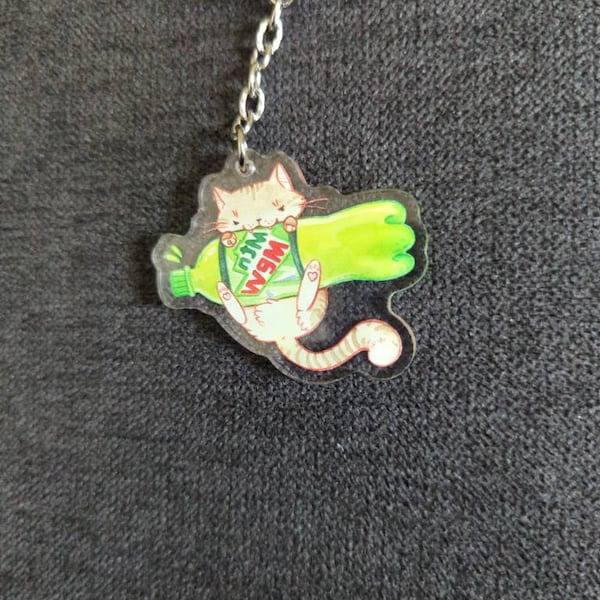 Mtn Mew Cat Keychain, Soda Keychain, Mountain Dew Keychain, Cat ...