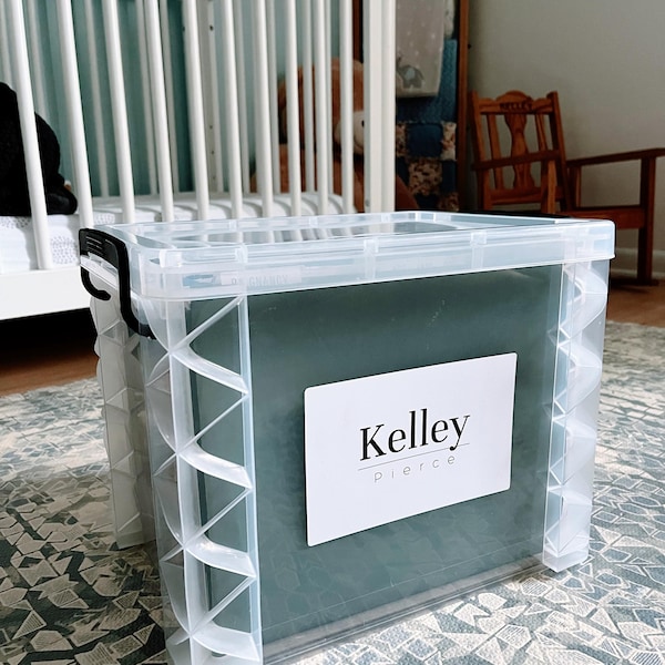 Milestone Tote Labels - School Memory Box Name Sticker and Folder ...