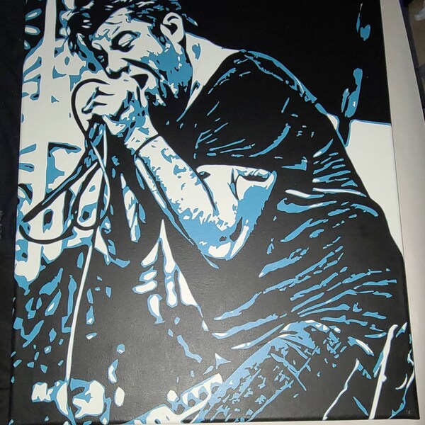 Handmade Dez Fafara / Devildriver / Coal Chamber Canvas Wall Art - Etsy