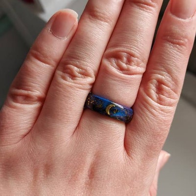 Aroace Ring Aroace Pride Ring Aroace Jewelry Aroace Sunset Pride Resin ...