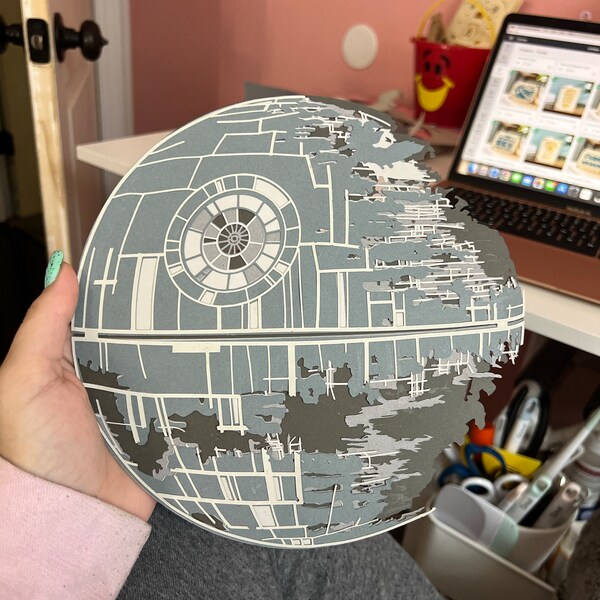 Death Star 5 Layers 2.5D Laser Cut File | Star Wars Decor Model ...