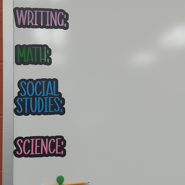 Custom White Board Magnetic Labels: Classroom Decor, Teacher Gift - Etsy