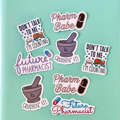 Any 10 Stickers, Choose Your Own Sticker Pack, Pharmacy Stickers ...