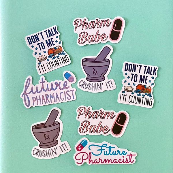 Any 10 Stickers, Choose Your Own Sticker Pack, Pharmacy Stickers ...