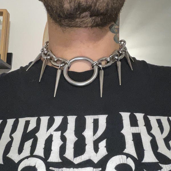 Chunky Spiked Chain - Etsy