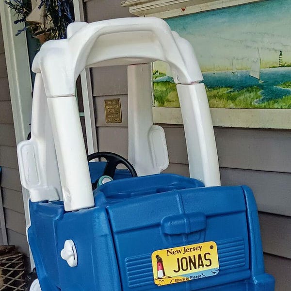 New Jersey Black Garden State Custom Personalized Novelty ATV Moped ...