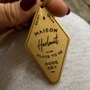 Personalized Vintage Hotel Keychain // Gold Key Ring // Personalised ...