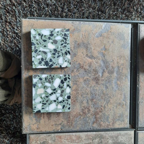 Bar Front Green Ceramic Corrugated Tile , Concave Ceramic Tradition ...