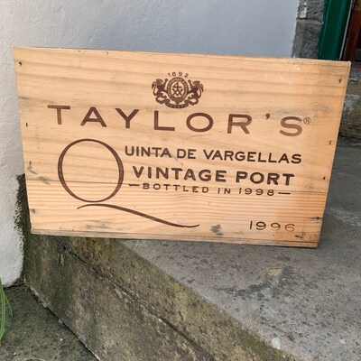 LARGE VINTAGE PORT Crate Reclaimed Port Box / Crate / Genuine Wooden ...