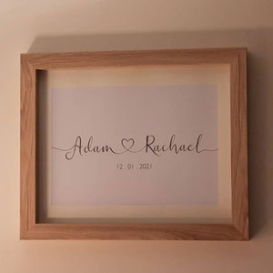 Personalised Couple Names Print Custom Couples Gift Custom | Etsy