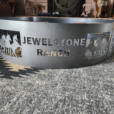 Personalized Retro Camper Fire Pit Ring 12 Tall Heavy - Etsy