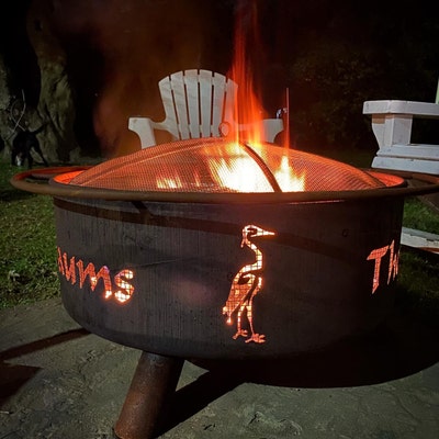 Custom Logo Fire Pit - Etsy