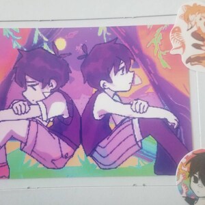 Sunny Running OMORI double Sided 4 Holographic Charm | Etsy