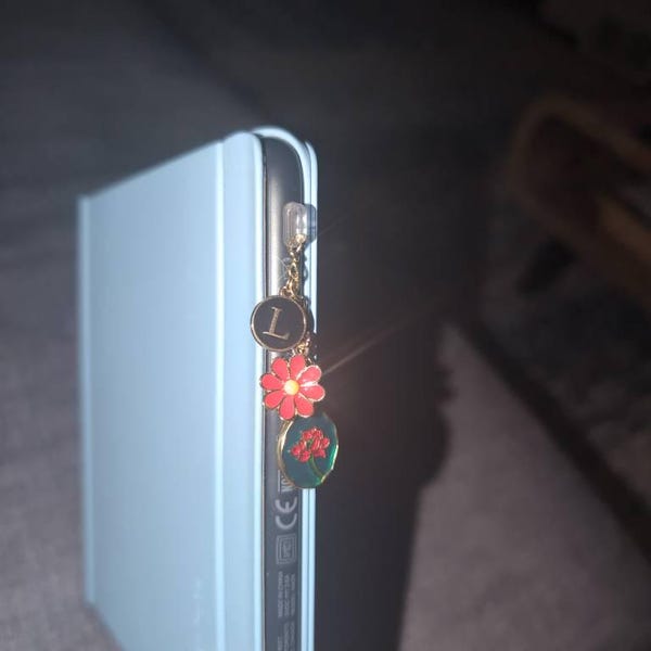 Bookish Phone/kindle Charm Dust Plug – Custom Initial & Symbol Charms ...