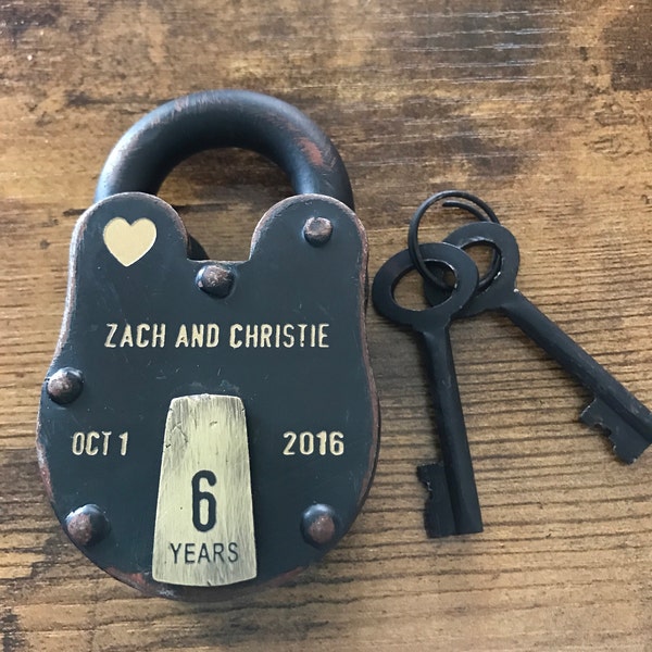 Engraving Only on Brass Tab of Lock -LOCK NOT INCLUDED!! - Etsy