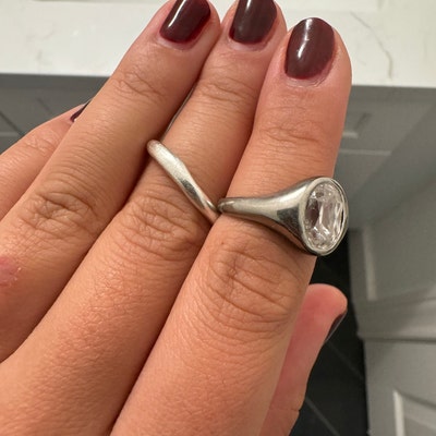 Ruby & Diamond Wedding Band, 14k Gold V Shaped Ring, Delicate Stacking ...