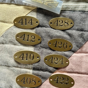 Brass Laundry Pin Set Locker Basket Pins Numbered Pin WWII Numbered Safety Pins 20 Pins Numbered ...