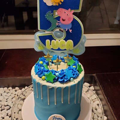 George Piggy Cake Topper - Etsy