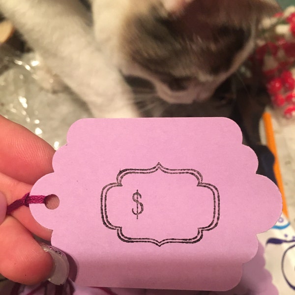 Gift Tags or Price Tags - Hand Made in Your Choice of Colors. Pack of ...