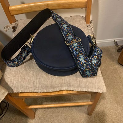 Slim Retro Purse Strap, Geometric Pattern, Replacement Crossbody Strap - Etsy