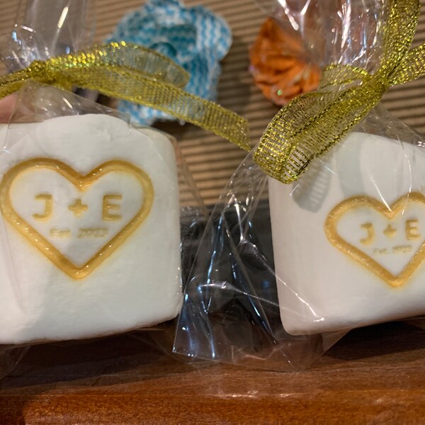 Custom Engraved Marshmallows on a Wooden Pick, Perfect for Hot Cocoa ...