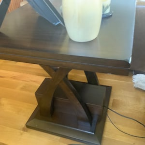 Dark Brown Wood Cable Organizer Box Minimalist, Cable Management Box ...