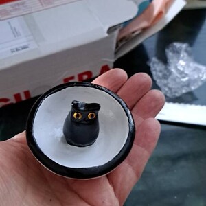 Pocket Familiar Cute Corvid Mini Crow Raven Pictish Clay Figurine Totem ...