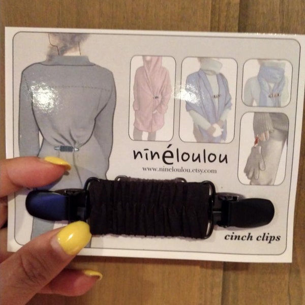 Solid Navy Cinch Clip.clothing Cinch Clip, Sweater Clip, Dress Clip ...