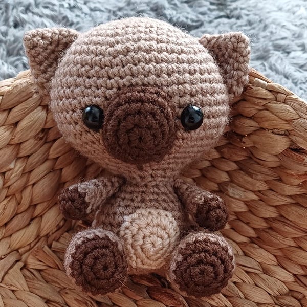 PATTERN: Watson the Wombat Crochet Pattern - Amigurumi Wombat Pattern ...