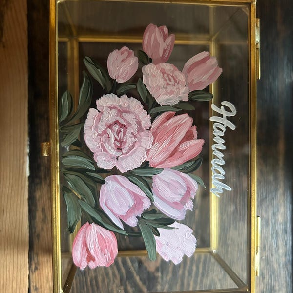 Hand-painted Made to Order Bespoke Personalised Floral Jewellery ...