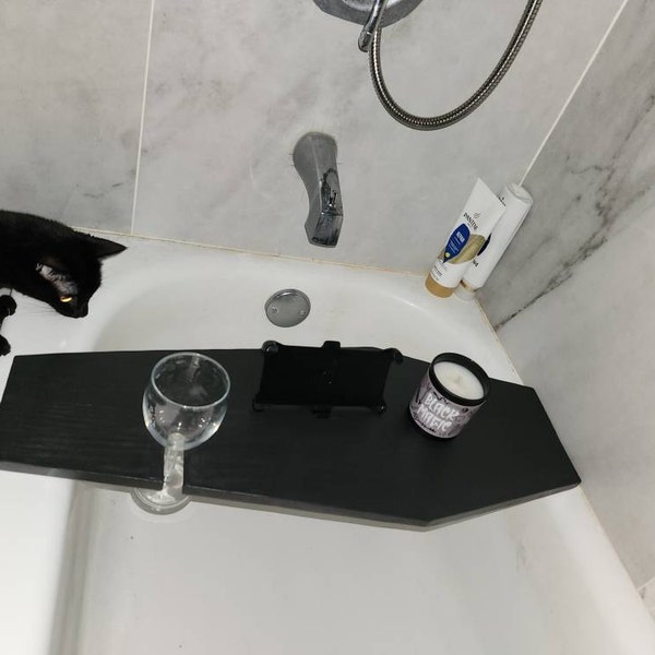 Coffin Shaped Bath Tray With Wine Notch - Etsy