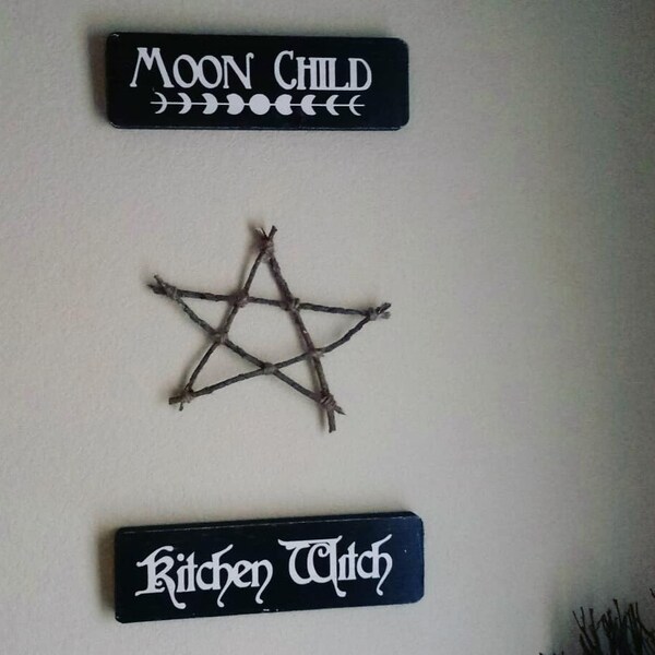 Kitchen Witch Sign, Cottagecore, Goth, Gothic Home, Spooky, Halloween ...