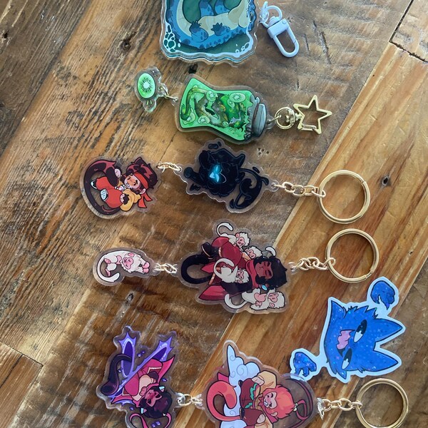 Smol Ninja Go Acrylic Keychains - Etsy