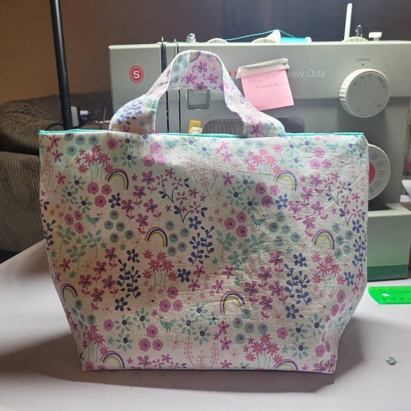 Mini Chunky Handle Tote Bag | PDF Sewing Pattern & Tutorial | Instant ...