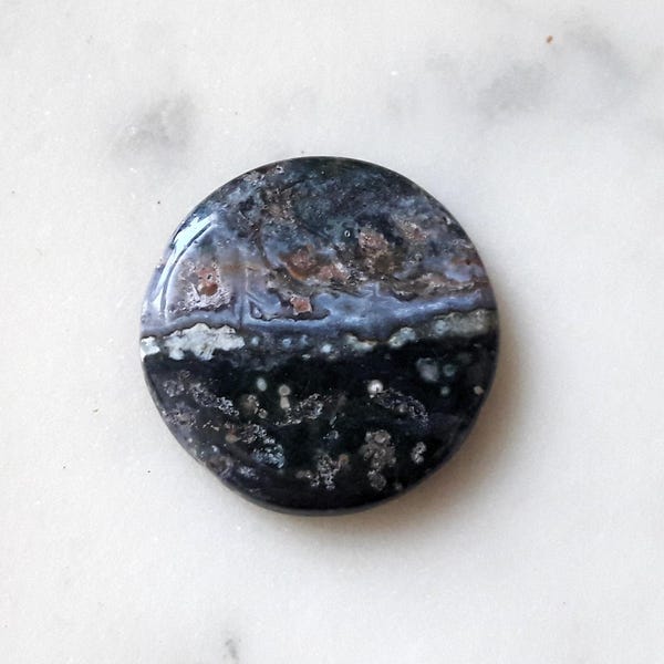 15 Pcs Lot of Thunder Agate Ring Size Cabochon-thunder Agate Jewelry ...