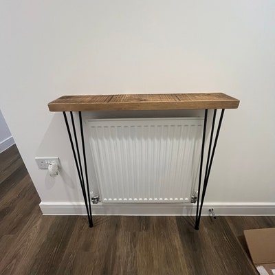 Rustic Console Table With Hairpin Legs, Rustic Hallway Table, Entryway ...