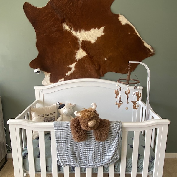 Neutral Cowboy Western Crib Mobile - Classic/vintage Cowboy Nursery ...