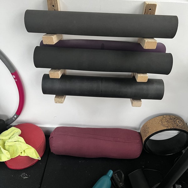 Yoga Studio Wall Hanging Yoga Mat Holder - Etsy UK