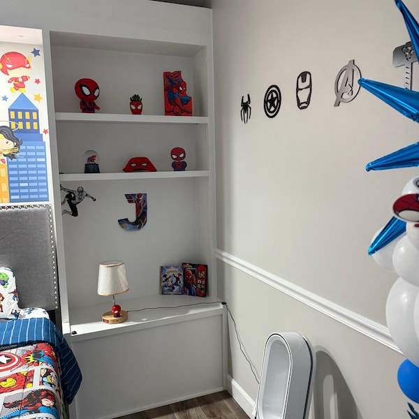 Marvel Avengers Sets of 6 Wood Wall Art , Nursery Wooden Home Decor ...