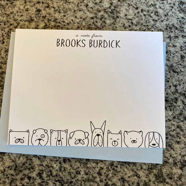 A Note From Personalized Dog Stationery for Kids Stationary Boys or ...