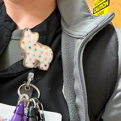 Rainbow Fish Badge Reel Cute Fish Badge Reel Cute Badge Holder ...