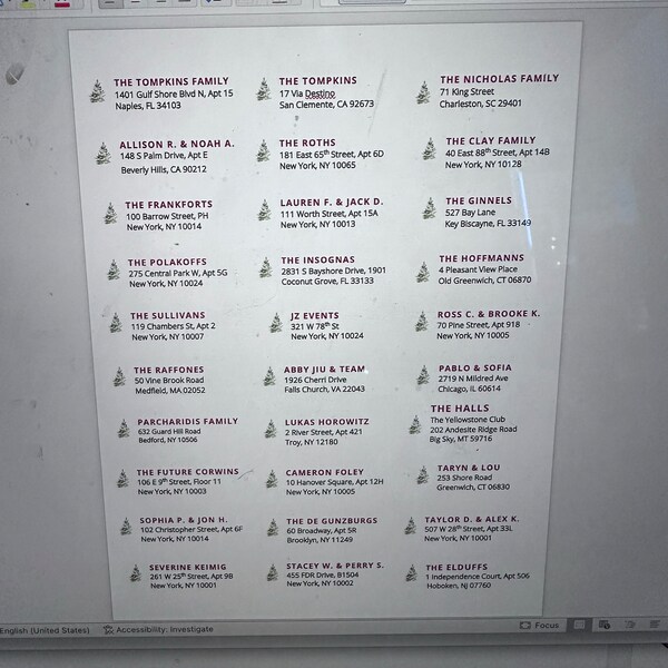 Printable Christmas Return Address Labels, Christmas Return Labels ...