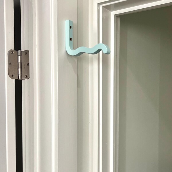 Modern Wood Wall Clothes Hanger Rack Single Garment Hook Rack Closet ...