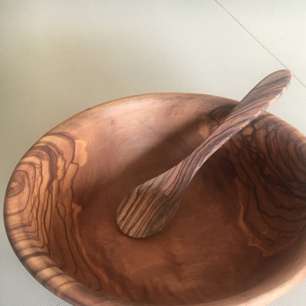 Großer Obstkorb mit Griff aus Olivenholz UNIKAT - Etsy.de