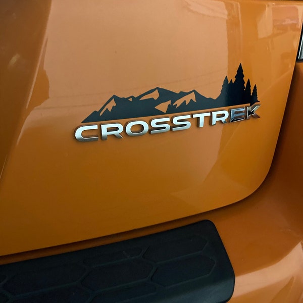 Mountain With Trees Badge Decal for Subaru, Crosstrek Mountain With ...