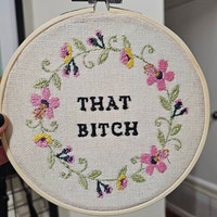 Diarrhea Cha Cha Cha, Bathroom Embroidery, Bathroom Art, Funny ...
