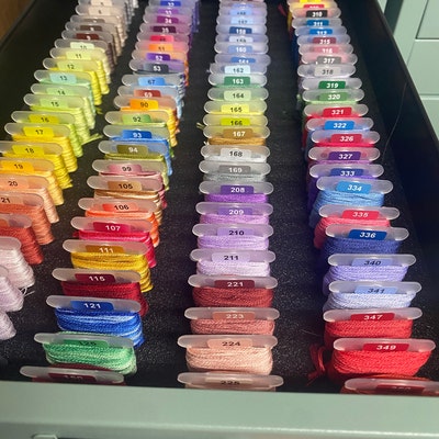 DMC Floss Labels Solid Color Floss Image and White. - Etsy