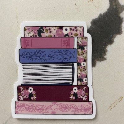 Book Stack / Read More Books/ I Love Books Vinyl Sticker/ Reader ...